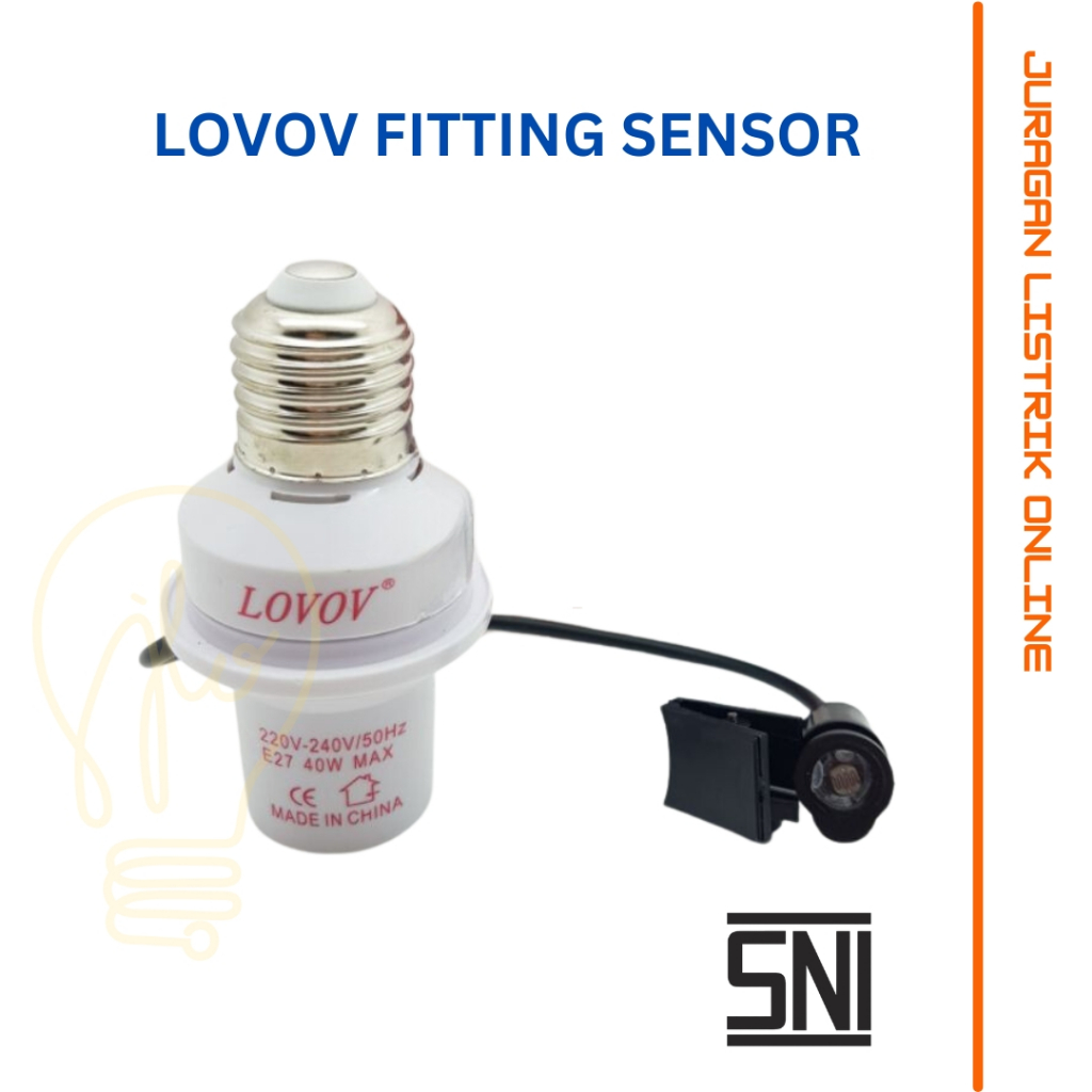 Jual Fitting Lampu Sensor E27 / Fitting Sensor / Fitting Lampu Otomatis ...