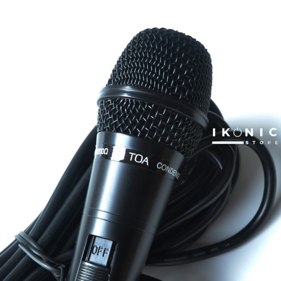 Jual IKONIC Mic Kabel TOA CONDENSER ZM-300 AS Microphone TOA ZM 300 ...