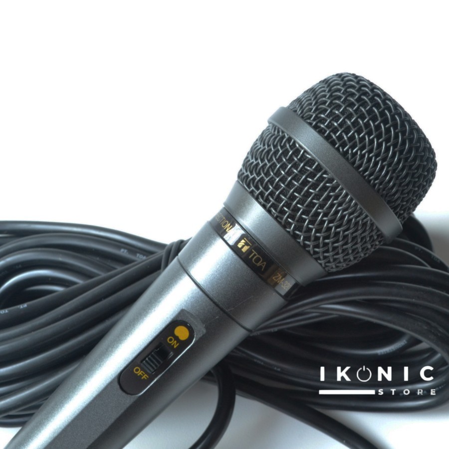 Jual IKONIC TOA MIC ZM 320 Microphone Kabel TOA ZM-320 Original Garansi ...