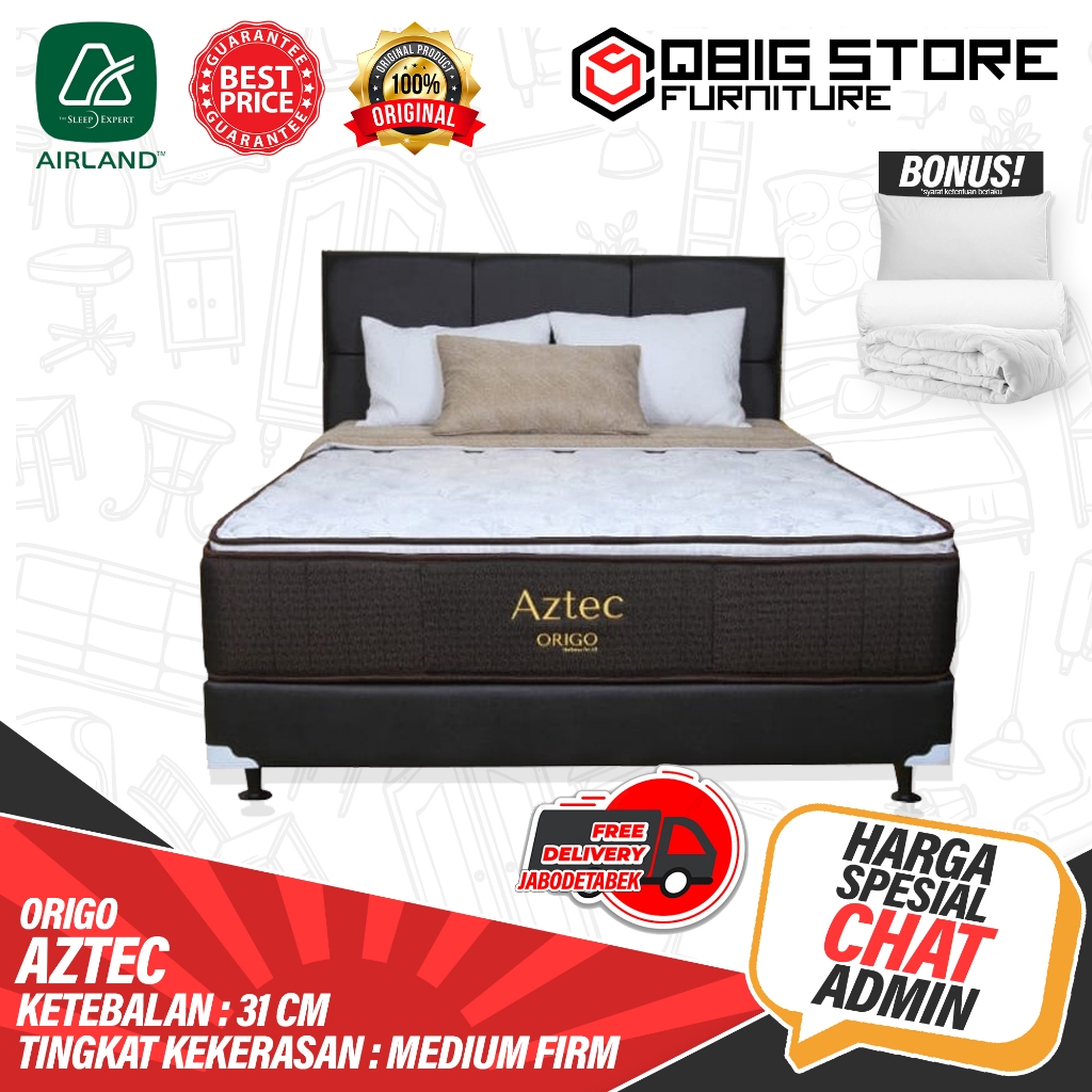 Jual Kasur Springbed Airland Origo Aztec Matras Spring bed | Shopee ...