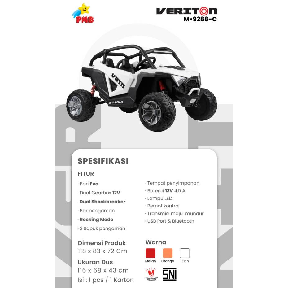 Jual MOBIL ACCU PMB VERITON (M9288-C) | Shopee Indonesia