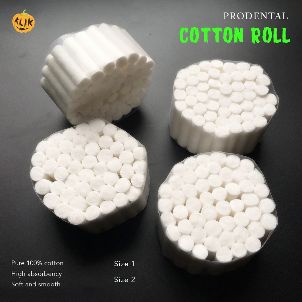 Jual KLIK DENTAL Cotton Roll Prodental Size 2 | Shopee Indonesia