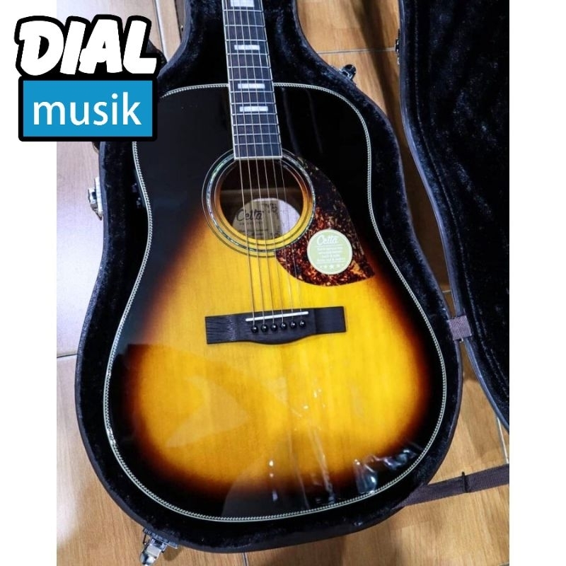 Jual Cetta DR32SE Teardrop Vintage Sunburst TVS Include Hardcase ...
