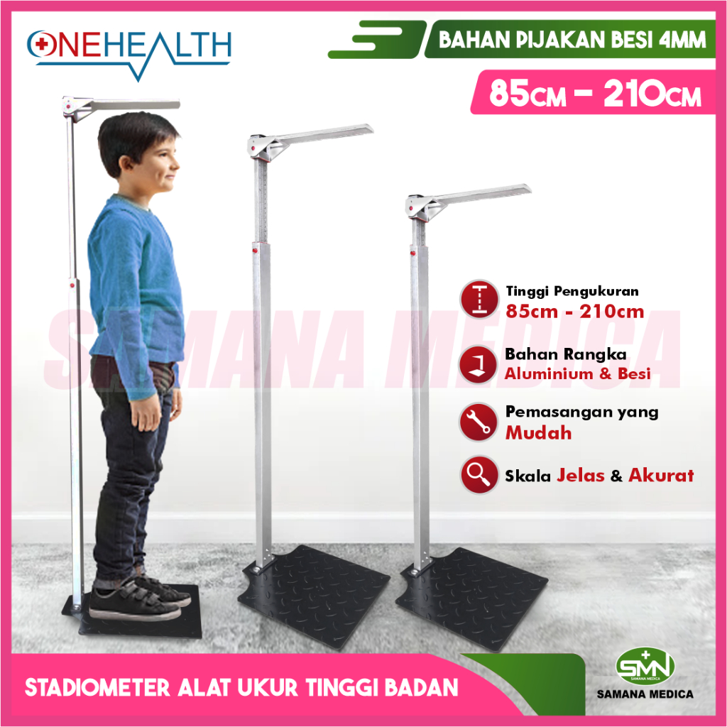 Jual Stadiometer ONEHEALTH Alat Ukur Tinggi Badan ONEHEALTH SIG-AH ...