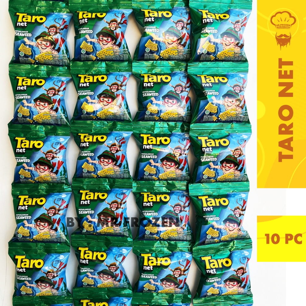 Jual Taro Net Renceng Potato BBQ Seaweed 1 Renteng isi 10pc | Shopee ...