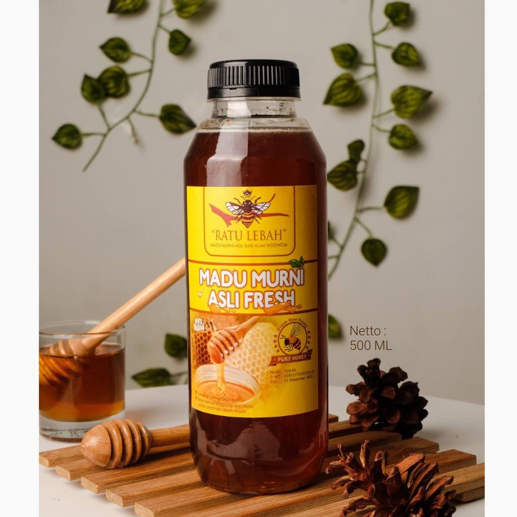 Jual RATU LEBAH - Madu Murni Asli Fresh 500 ML Raw Honey Mentah Tanpa ...