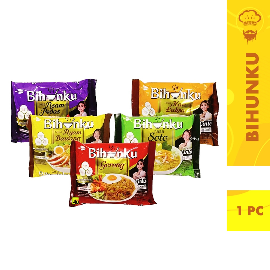 Jual Bihunku Bihun Instant Kuah Asam Pedas Ayam Bawang Kari Laksa Soto ...
