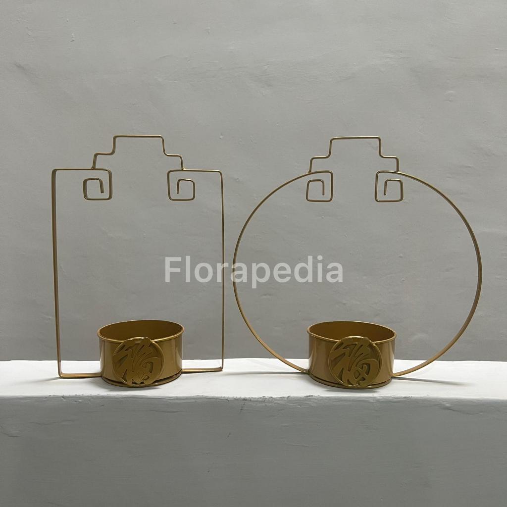 Jual Pot Bunga Besi Gold Flower Stand / Vas Besi / Vas bunga Dekorasi ...