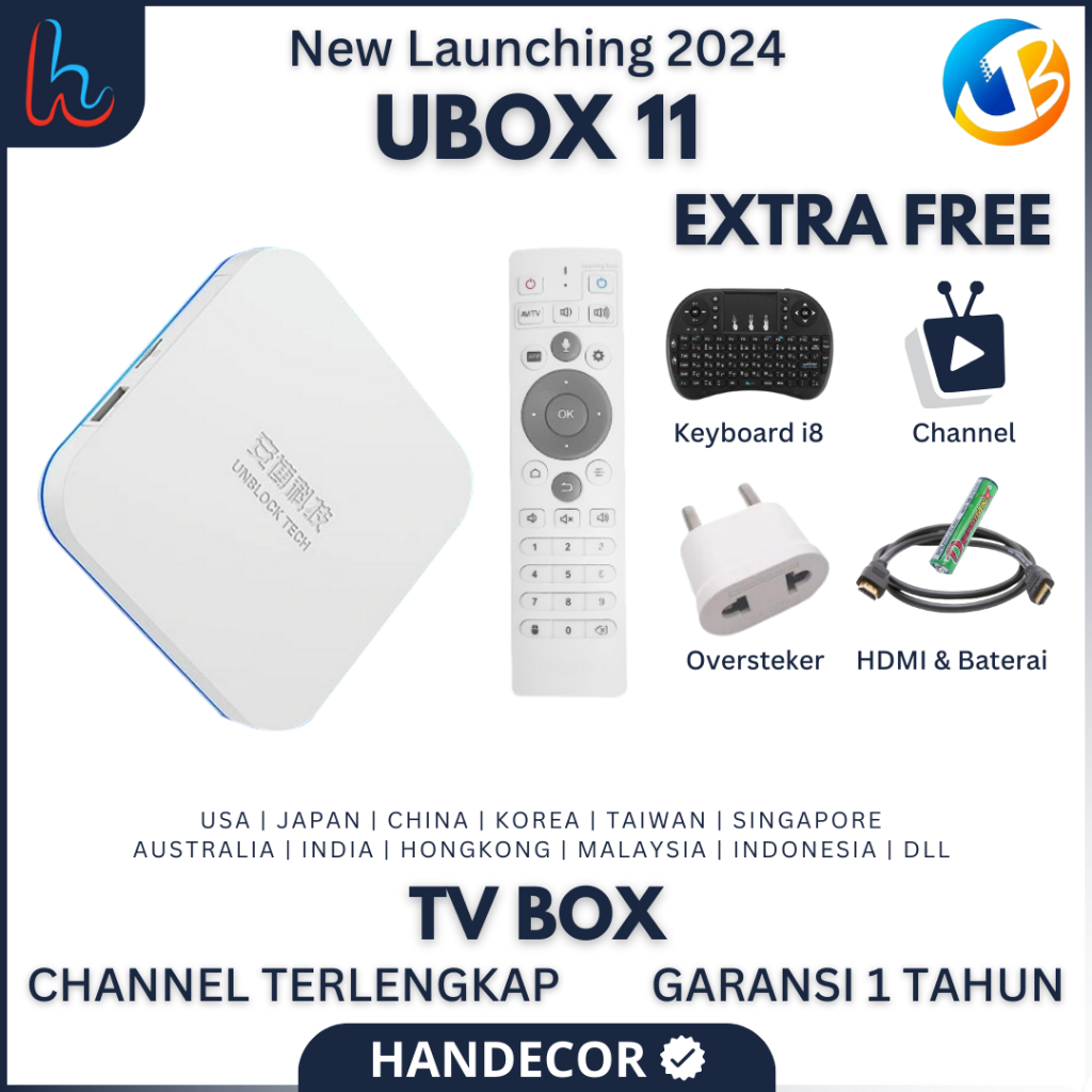 Jual UNBLOCK TECH UBOX 11 PRO MAX VERSI NEW TV BOX ANDROID 12.0 4GB ...