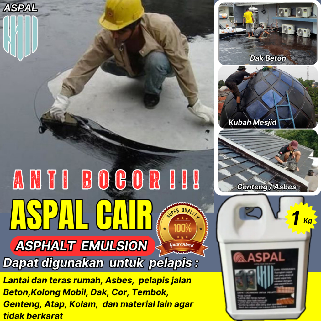 Jual Cairan penambal Jalan Aspal Cair Asphalt Emulsion 1Kg Anti Rembes ...