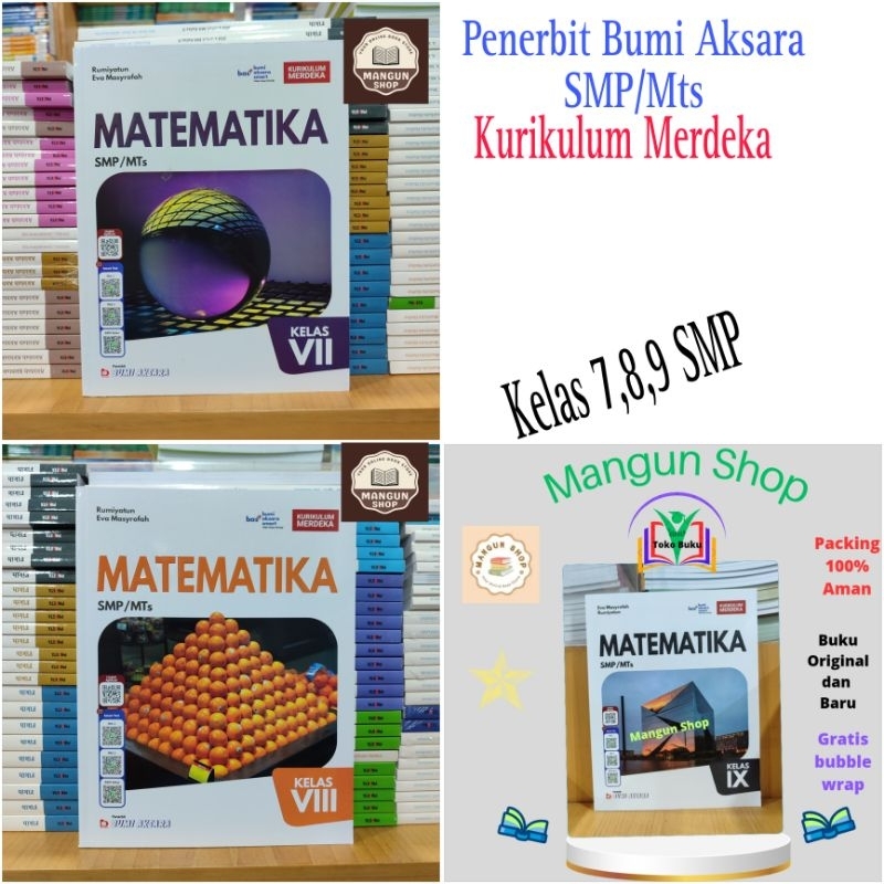 Jual Buku Matematika Kelas 7,8,9 SMP/MTs Kurikulum Merdeka Bumi Aksara | Shopee Indonesia