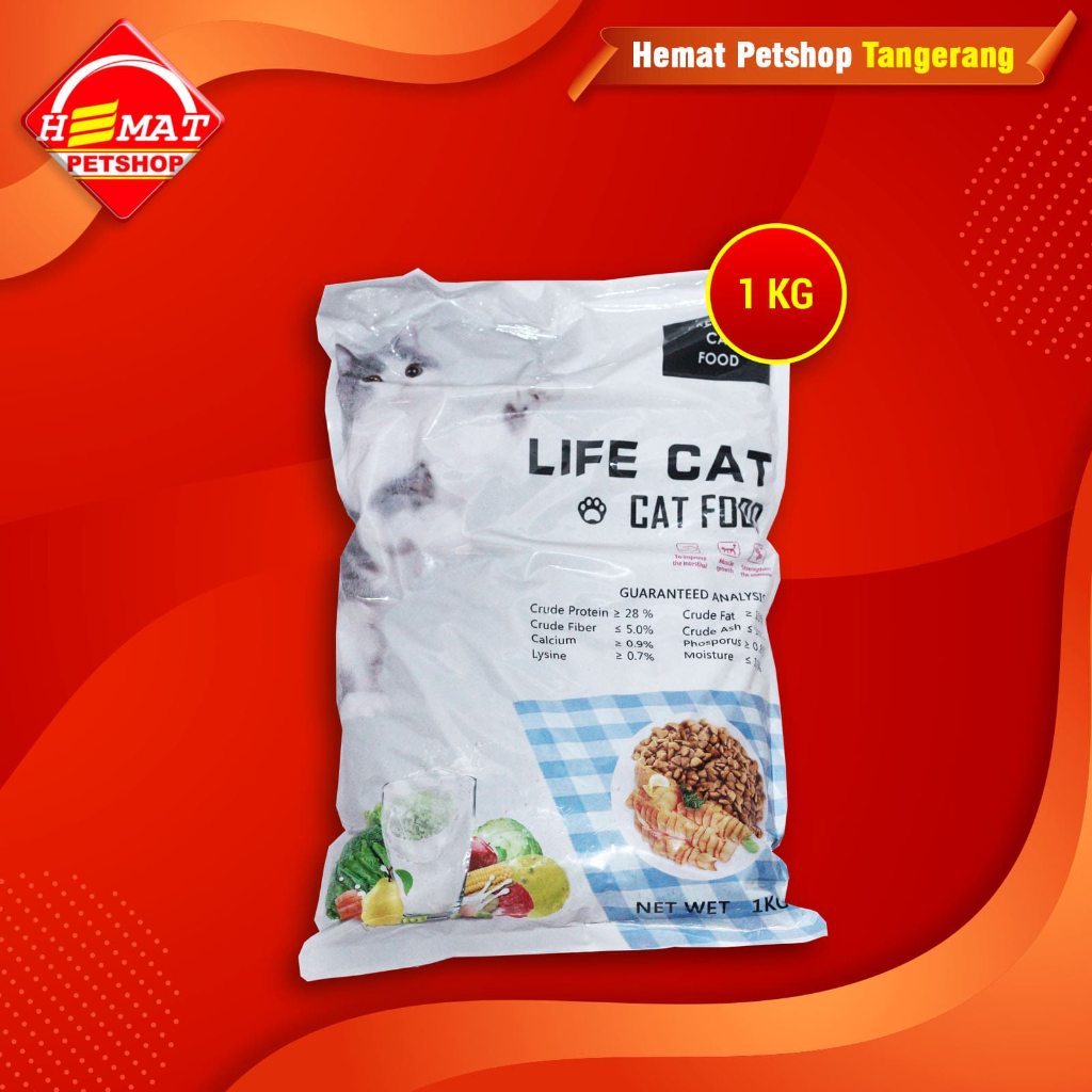 Jual Life Cat Makanan Kucing Premium Repacking 1 Kg | Shopee Indonesia