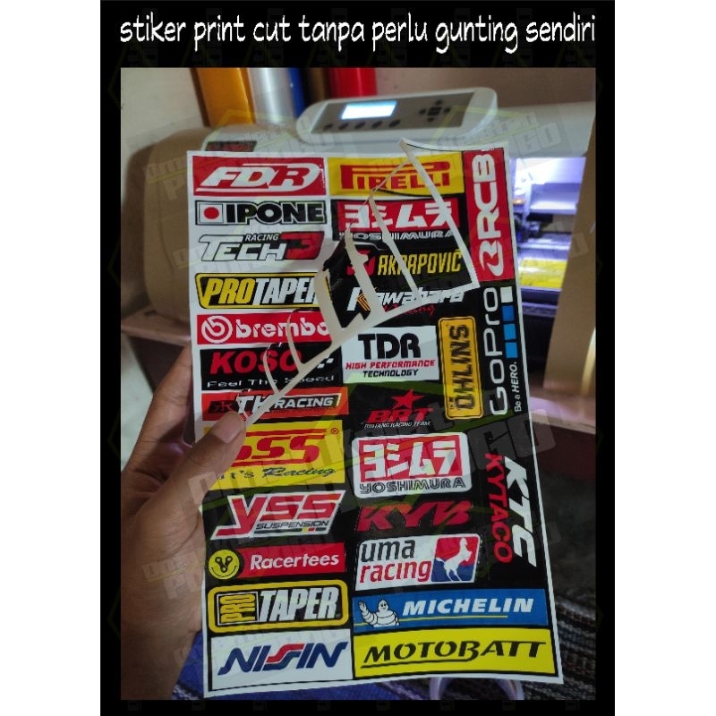 Jual STIKER STIKER HELM STICKER MOTOR STIKER PACK SPONSOR | Shopee ...