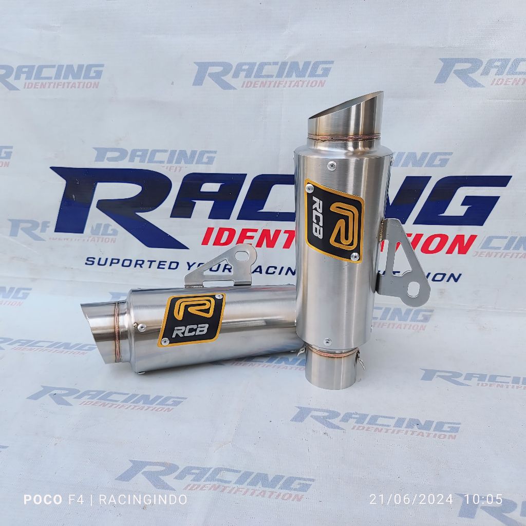 Jual Exhaust Rcb racing 51 mm for tmx 125 rusi bajaj euro dl pinoy wave ...