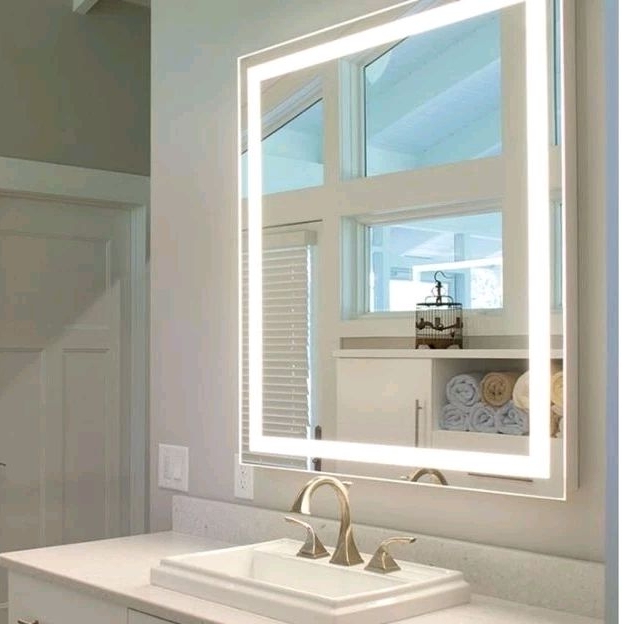 Jual Cermin LED Estetik Kaca dinding Wastafel kaca 3mm-Cermin Layar ...