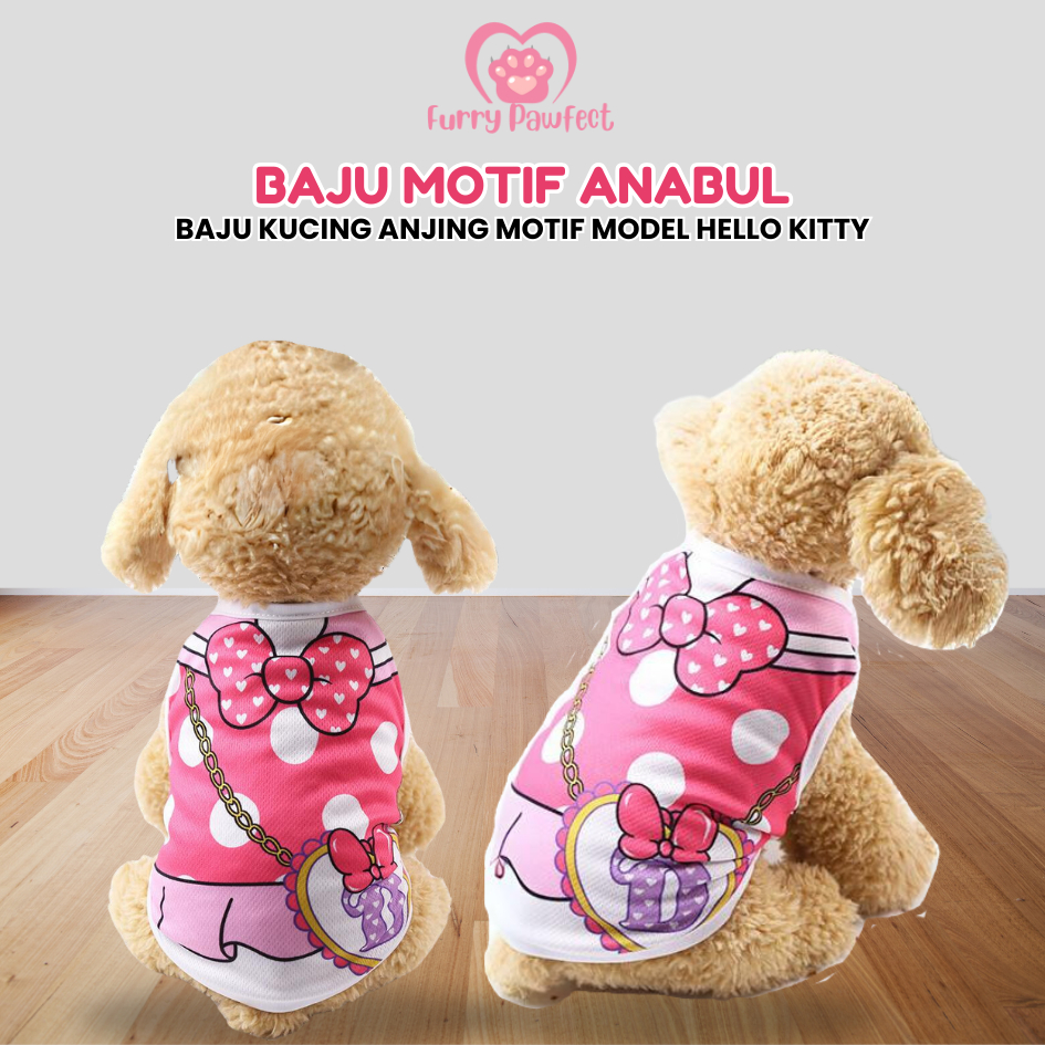 Jual Baju Kucing Anjing Kucing Motif Hellokity/Kaos untuk Hewan ...