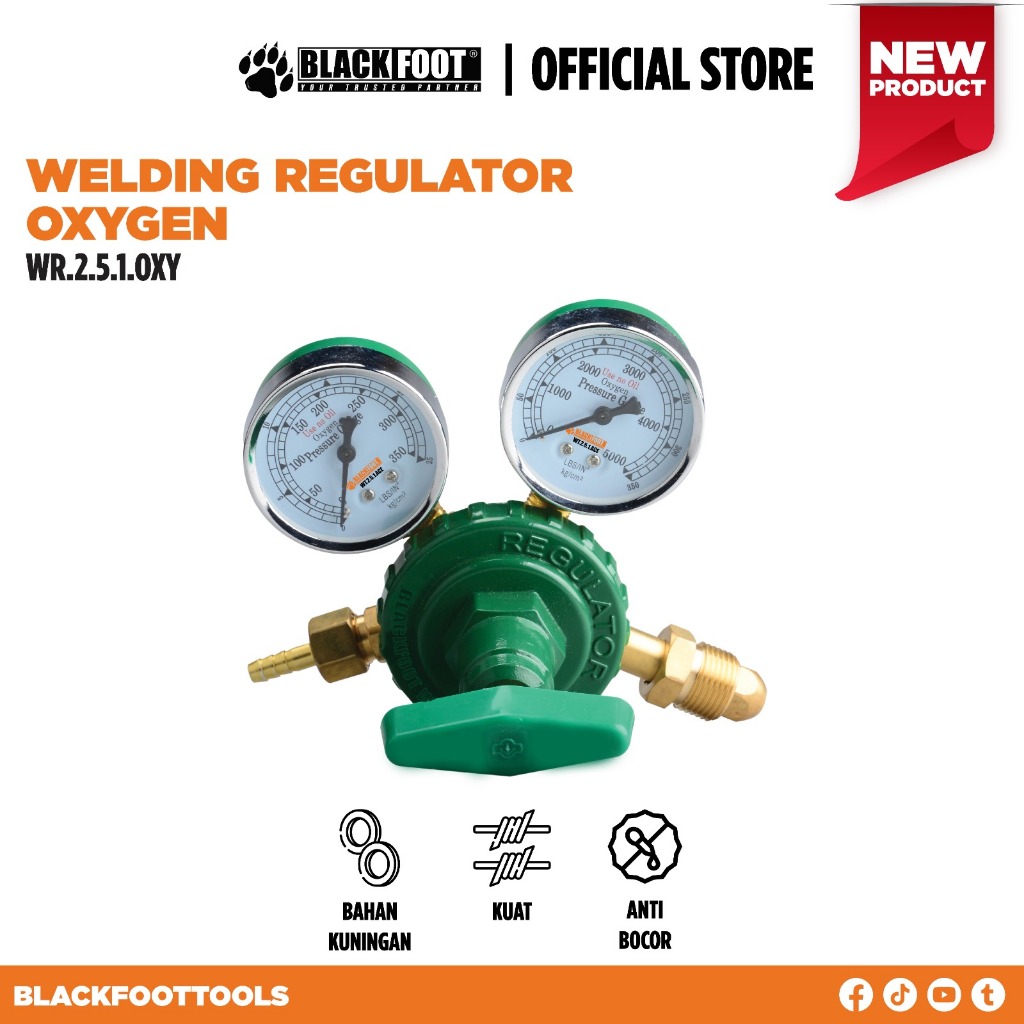 Jual Blackfoot Regulator Pengelasan Gas Oxygen Welding Regulator ...