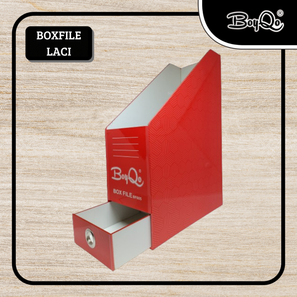 Jual BoyQo Boxfile 2 in 1 Lengkap dengan Laci Hitam dan Merah - Rak ...