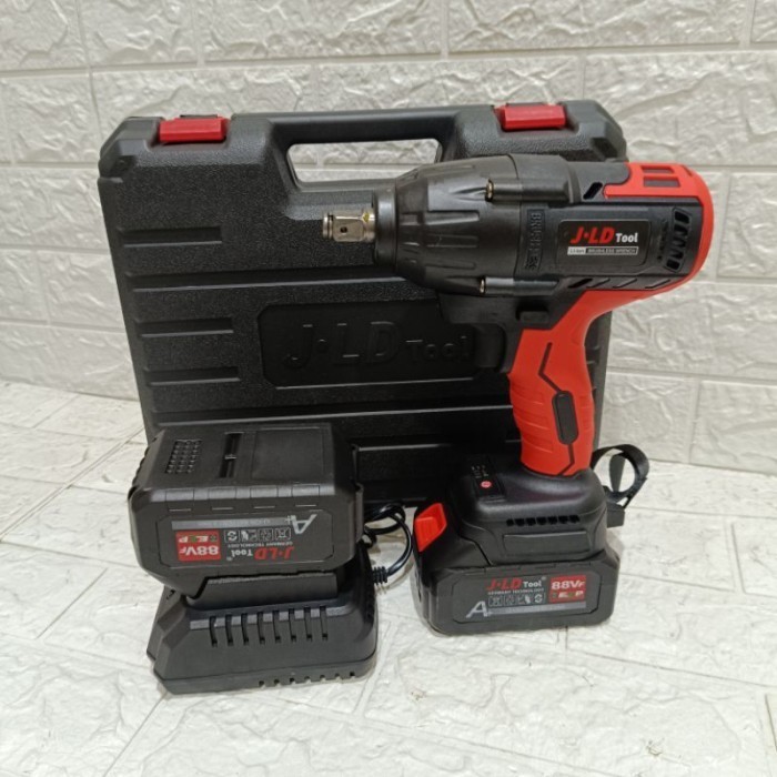Jual JLD 88F mesin impact wrench torsi 550Nm 2 baterai Torsi besar ...