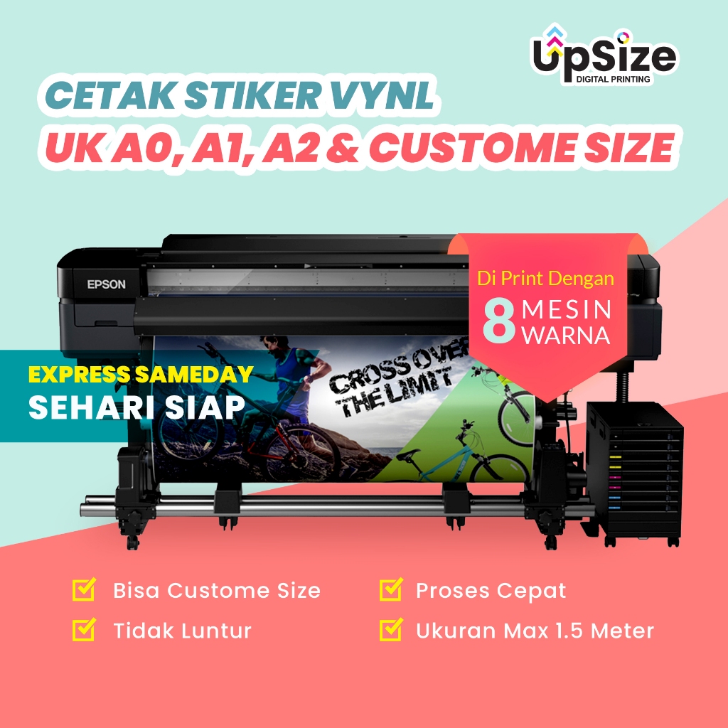 Jual Cetak Stiker Vinyl A2, A1, A0 & Meteran Indoor Outdoor | EXPRESS ...