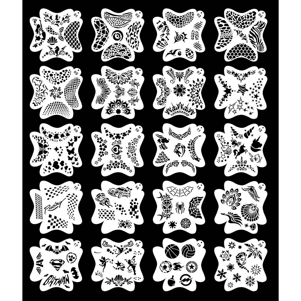 Jual 15 jenis template dengan bentuk yang berbeda , cocok untuk melukis ...