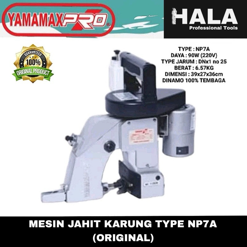 Jual YAMAMAX PRO - MESIN JAHIT KARUNG TYPE NP7A (ORIGINAL) | Shopee ...
