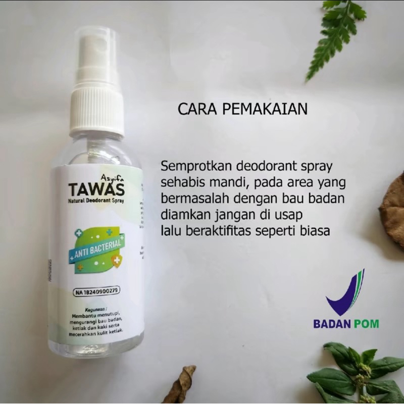 Jual Deodorant Tawas Spray Asyifa 100% Alami aman bagi kulit Tawas 60 ...