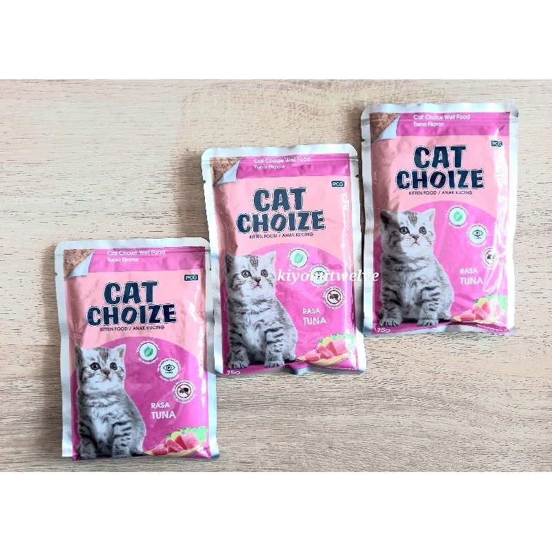 Jual Cat Choize Kitten Tuna Pouch Makanan Kucing Cat Choize Sachet ...