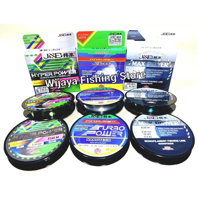 Jual Senar Pancing JNB Hyper Power Tubro Power Max Power 150 meter ...