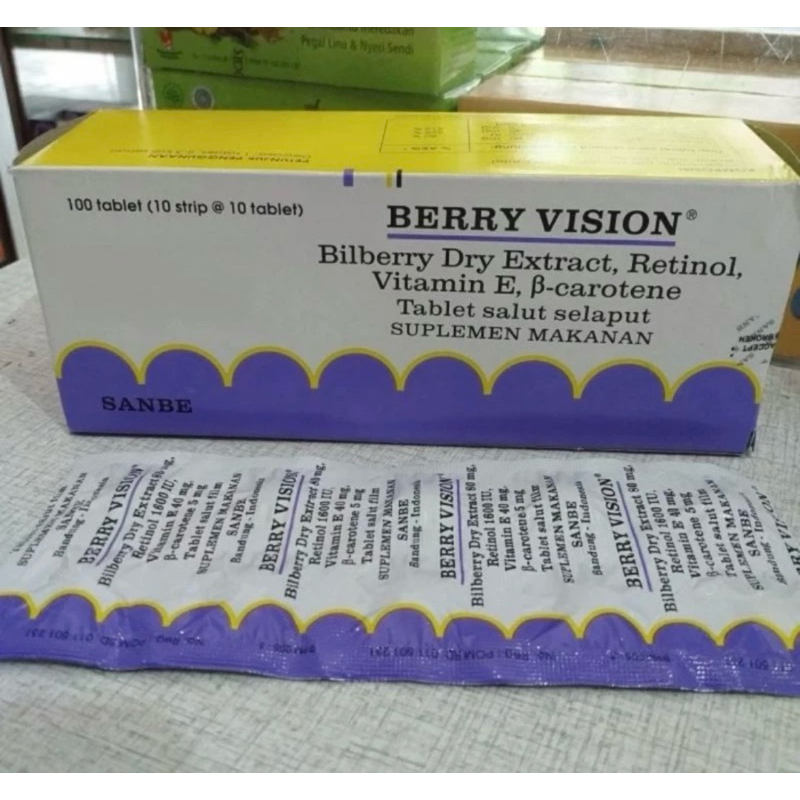 Jual BERRY VISION PER STRIP ISI 10 TABLET | Shopee Indonesia