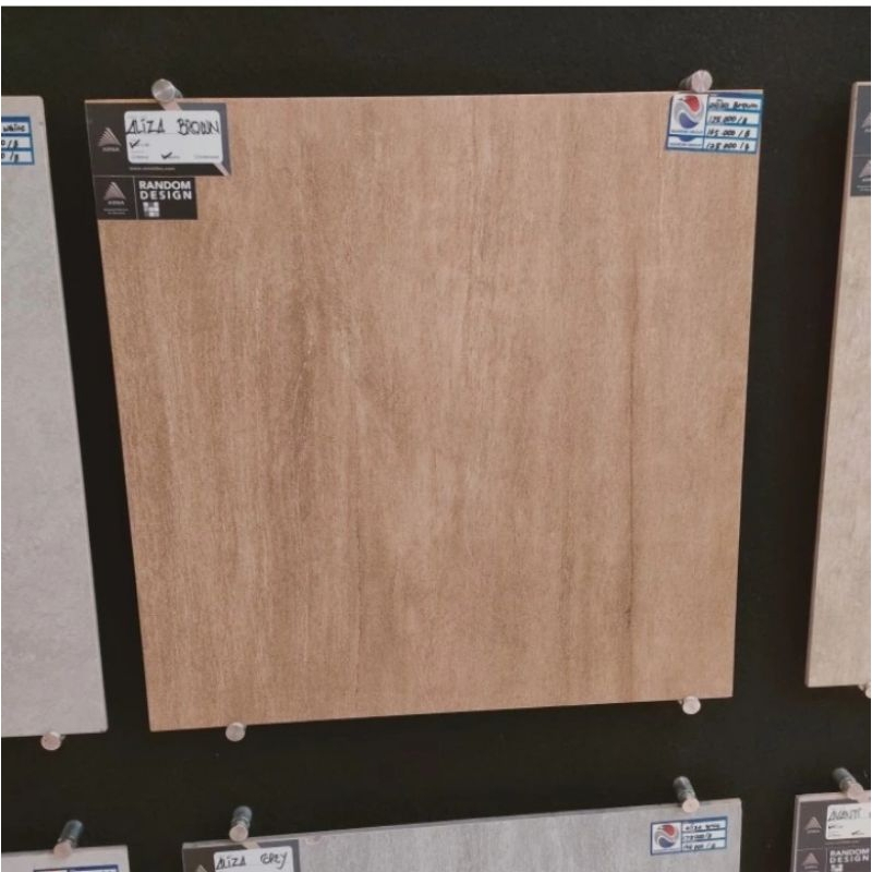 Jual granit lantai 60x60 motif kayu arna aliza brown doff | Shopee Indonesia