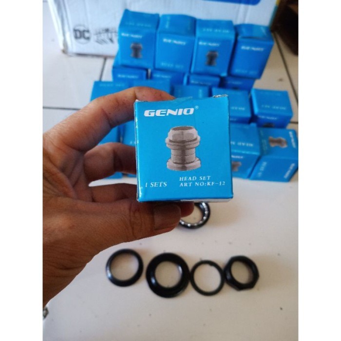 Jual Head Set Komfork Mangkok Stir Sepeda GENIO Standar 22.2 Hitam ...