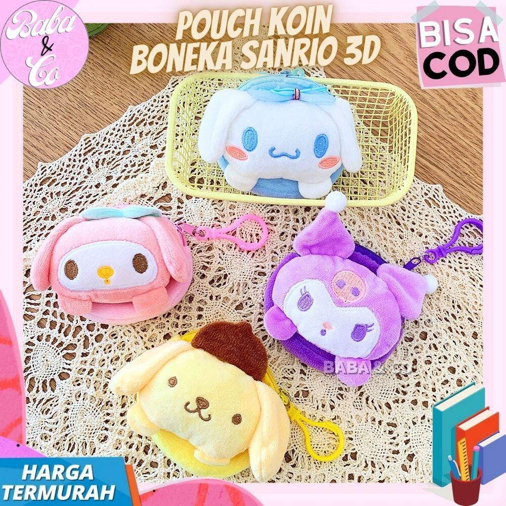 Jual POUCH KOIN BONEKA SANRIO BESAR DOMPET KOIN SANRIO BONEKA SANRIO 3D ...