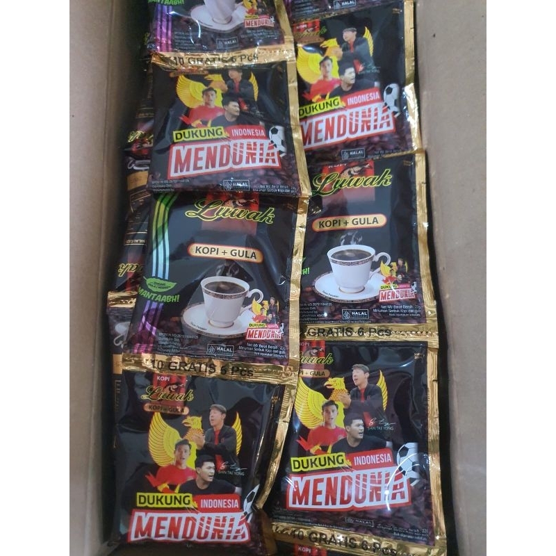 Jual kopi luwak hitam 1 renceng bonus 5 total 15 sachet | Shopee Indonesia