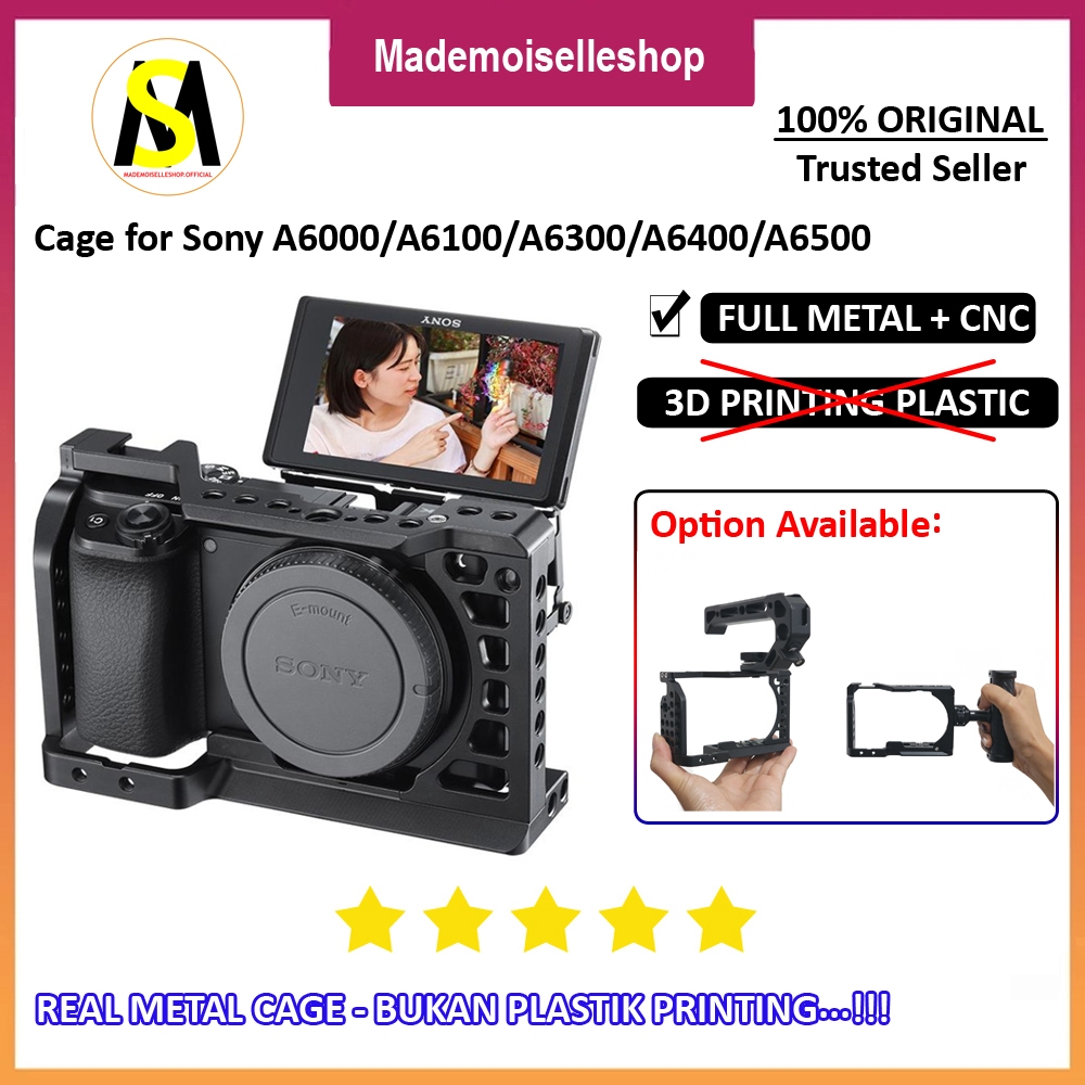 Jual Waraxe A6 Cage Rig Metal Aluminium CNC for Sony A6000 A6100 A6300 ...