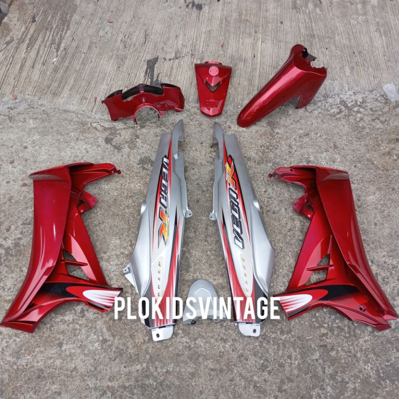 Jual COVER BODY HALUS VEGA R NEW VEGA R 2008 MERAH SILVER | Shopee ...
