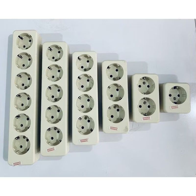 Jual Obral Stop Kontak Kuningan Stop Arde Outbow 1/2/3/4/5/6 Lubang ...