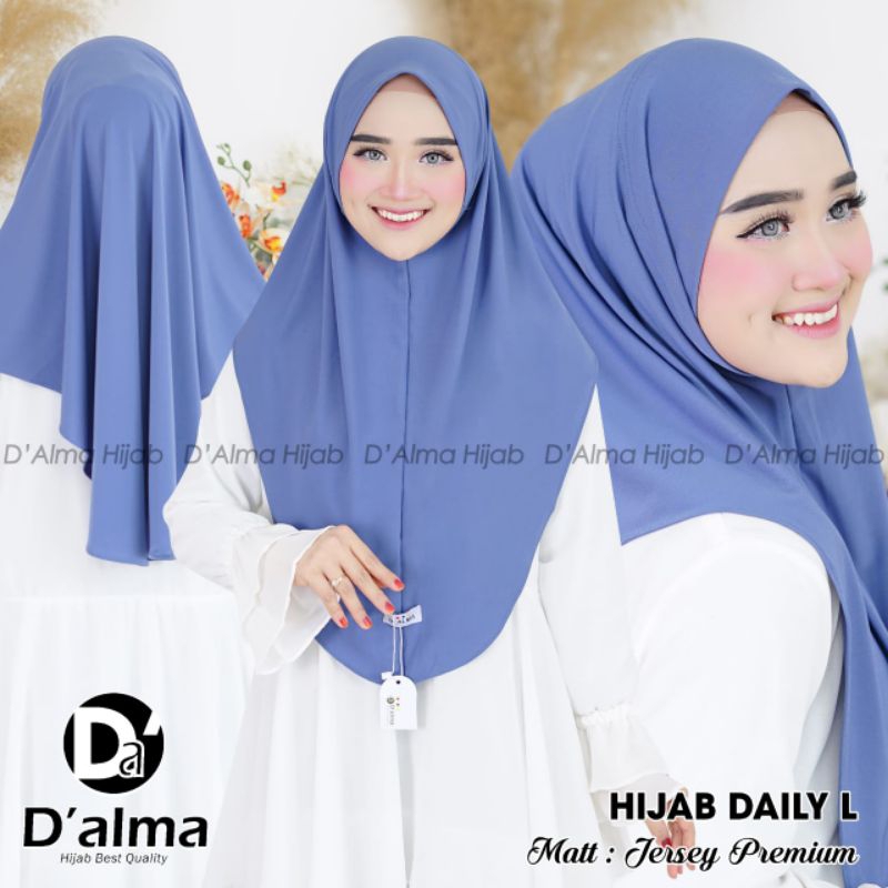 Jual HIJAB DAILY/JERSEY SUPER/BY.D'ALMA/BERGO MALAY/NONPED/BERGO INSTAN/BESTSELLER | Shopee ...