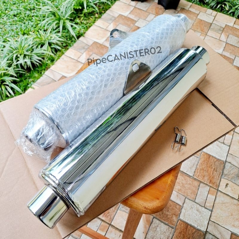 Jual Canister standard power open pipe 51mm for Raider 150fi,carb Xrm ...