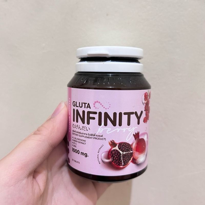 Jual PRELOVED/BEKAS GLUTA INFINITY BERRY 1000mg / SUPPLEMENT COLLAGEN ...