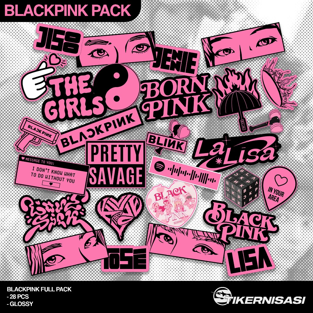 Jual Sticker Blackpink KPOP (fan made) Full Pack | Shopee Indonesia