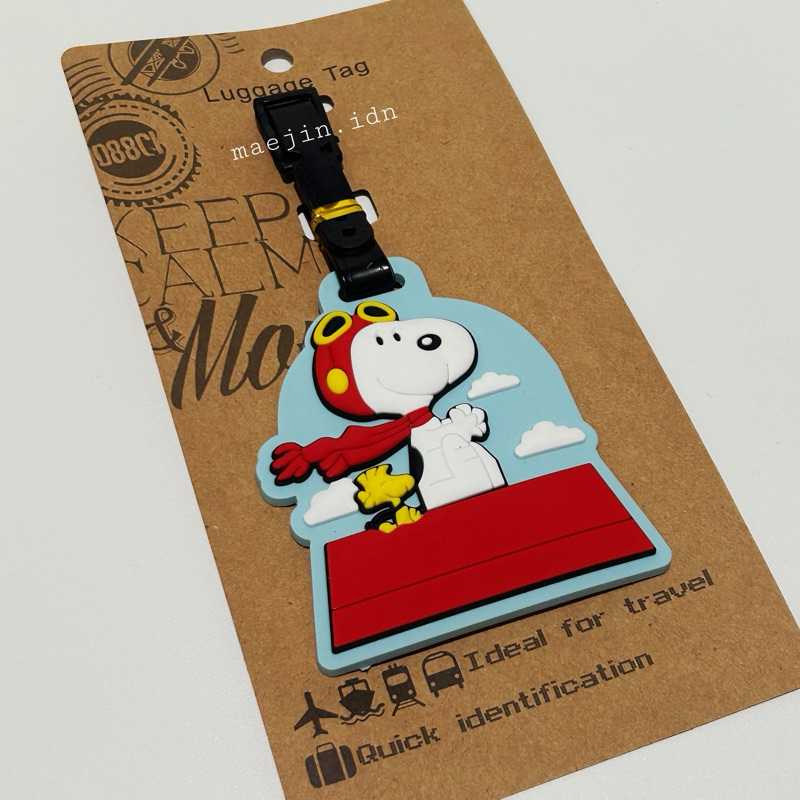 Jual SNOOPY FLY Luggage Tag Gantungan ID Card Tag Koper | Shopee Indonesia