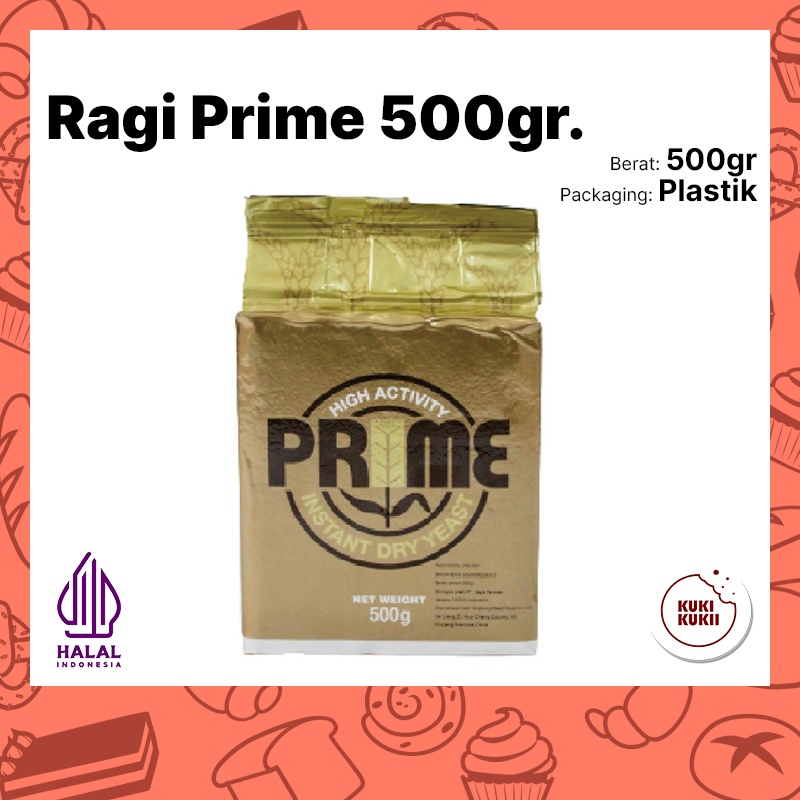 Jual Ragi Prime 500gr | Dry Yeast Instant Prime 500 gram | Shopee Indonesia