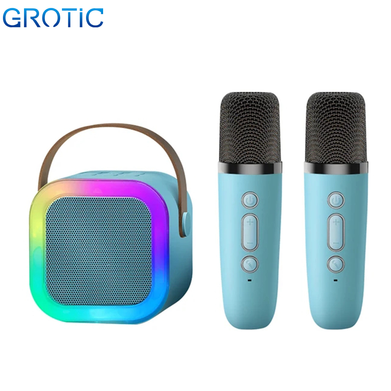 Jual GROTIC Speaker Bluetooth Mini Karaoke RGB With Dual Mic Portable ...