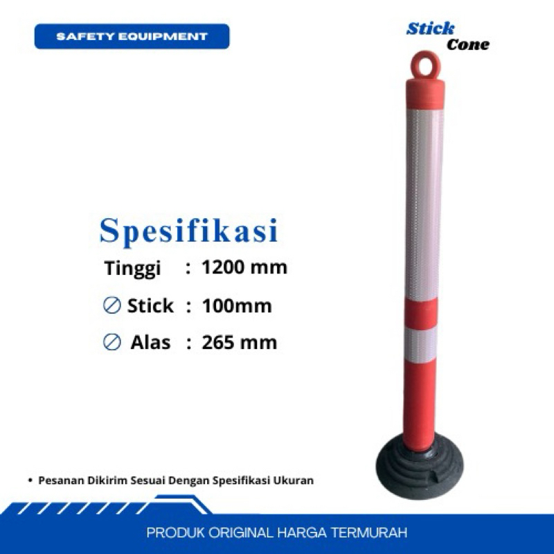 Jual Stick cone 120cm /T Top Bollard /Pembatas Jalan / kerucut Tiang ...