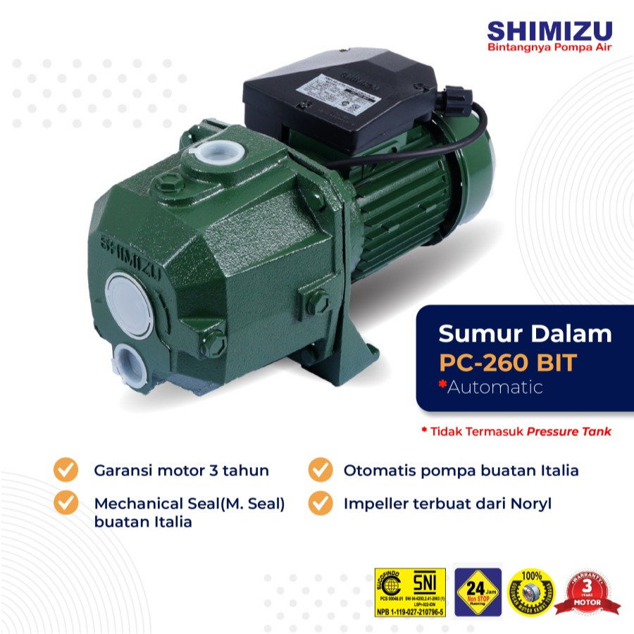 Jual Shimizu Jet Pump PC-260 BIT Pompa Air [250 Watt] | Shopee Indonesia