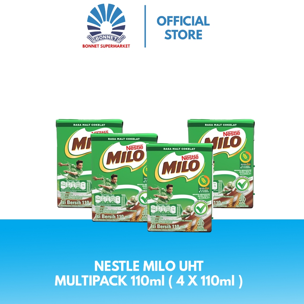 Jual Nestle Milo UHT Multipack 110ml (4 x 110ml) 8992696523692 | Shopee ...