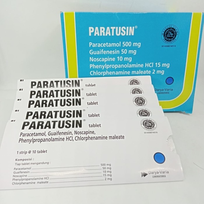 Jual Paratusin Isi 10 Tablet - Obat Batuk Pilek Demam | Shopee Indonesia