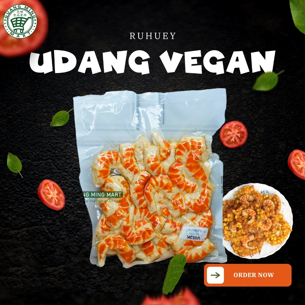 Jual Udang Besar Vegan 300g Merk Ruhuey / Udang Vegetarian Ruhuey ...