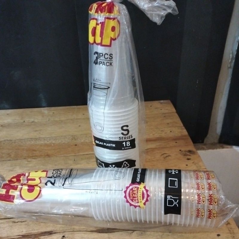 Jual Hok Cup 18 OZ Slim Gelas Plastik ( Isi 25 Pcs) - Aisyah Jaya ...